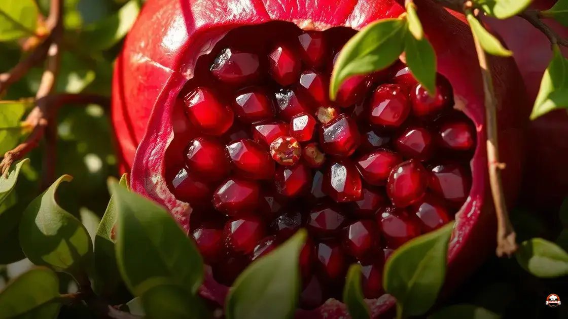 Qual é a fruta romã? Descubra suas características
